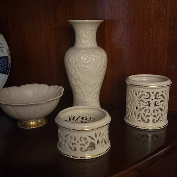 Lenox | Art | Vintage Collectible 4piece Lenox Porcelain Set Hand ...